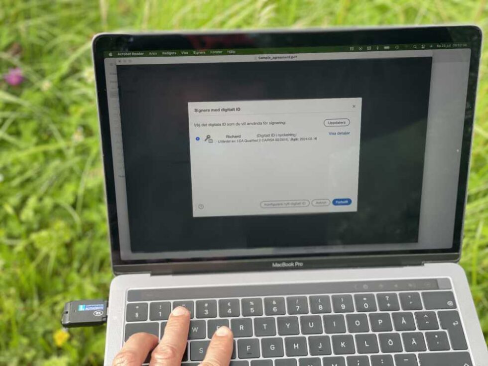 Elektronisk signering för säkra avtal med Tellustalk